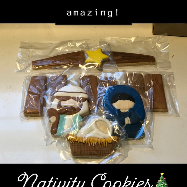 Nativity Christmas Cookies Set - Etsy
