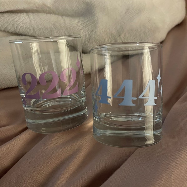 Angel Number Shot Glasses - Etsy