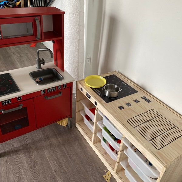 IKEA Duktig Play Kitchen Sticker Set - Black Vinyl Decals - Etsy