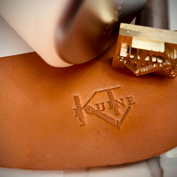 Custom Leather Stamps • Handle Included • Made in USA • 3/8 Thick Brass ...