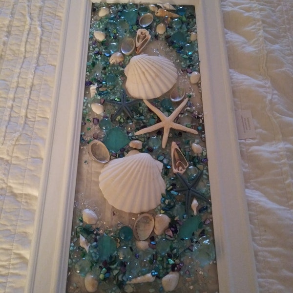 Seashell Decor/seaglass Wallart/beach Wall Art/coastal Decor/ocean ...