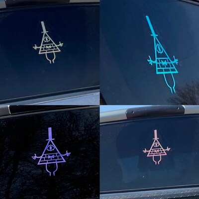 Gravity Falls Bill Cipher Decal Sticker for Cars, Laptops, Phones and ...