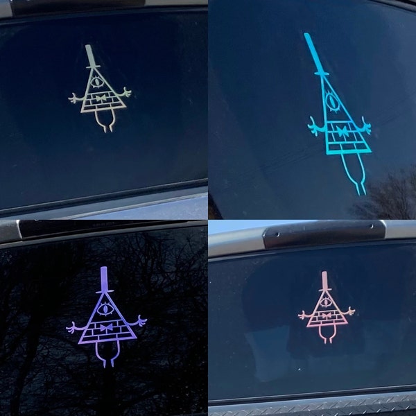Gravity Falls - Bill Cipher Decal Sticker - for Cars, Laptops, Phones ...