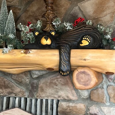 Chainsaw Carved Rail Bear - Etsy