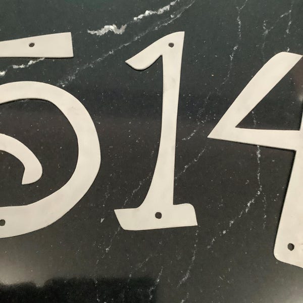 Individual House Numbers OR Letters- Rustic Metal - 4 Inch TO 8 Inch ...