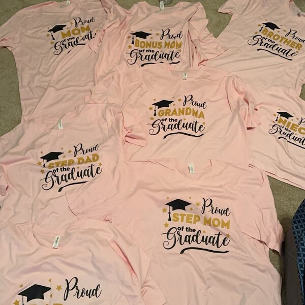Custom Proud Graduate Tshirt, Proud of the Graduate Shirt, Proud Dad ...