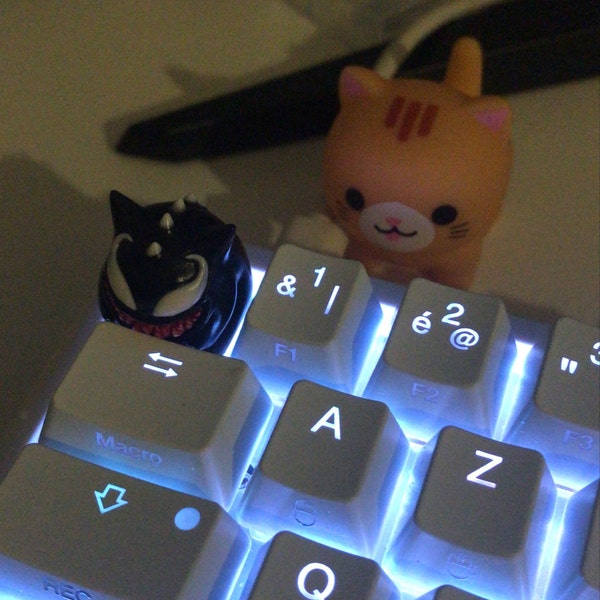 Gengar Venom Black Keyboard Cherry Mx Keycap Resin Mechanical Keyboard ...