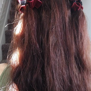 Chiffon Droopy Hair Bow Sheer Hair Accessory for Women - Etsy
