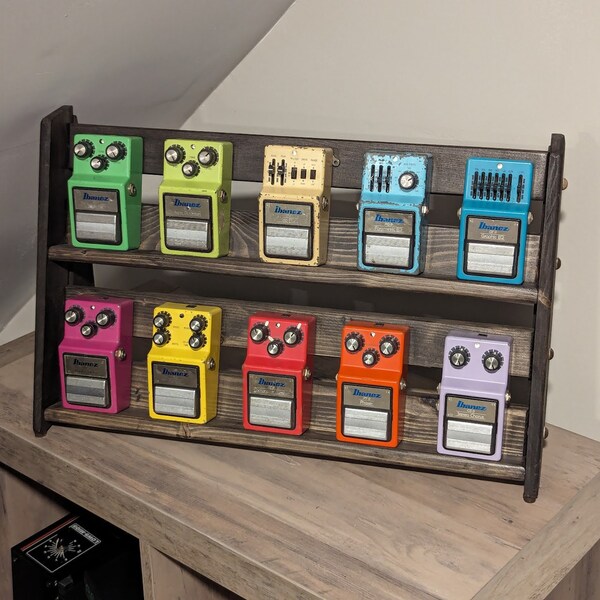 Handcrafted Vertical Desk Synthesizer Stand / Guitar Pedalboard - Etsy