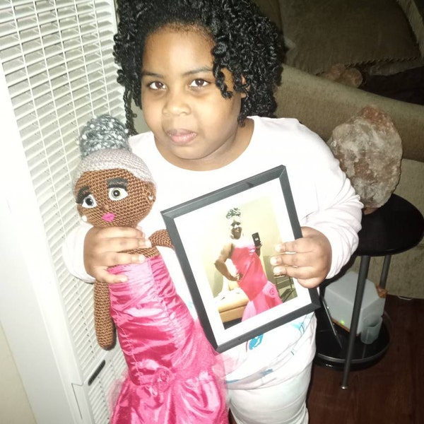 TBC Crochet Doll Pattern - 18 Inch Crochet Doll Pattern - Black Doll ...