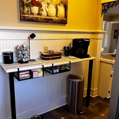 Metal Table Legs Post Style Adjustable Feet Choose Your Height Sold per ...