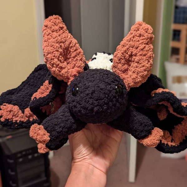 Crochet Pattern: Cuddly Death's-head Moth Plush Amigurumi, Cute Plush ...