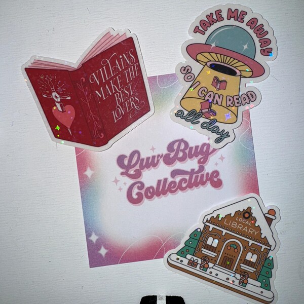 Meet Cute Novel Splash Trope Drink Holographic Sticker | Bookworm ...