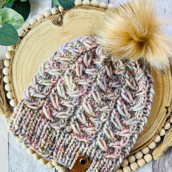 Painted Lady Beanie Knit Pattern - Etsy