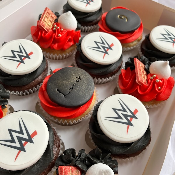 Personalised Cupcake Toppers | Edible Pre-cut Icing Discs 2" (50mm), 1. ...