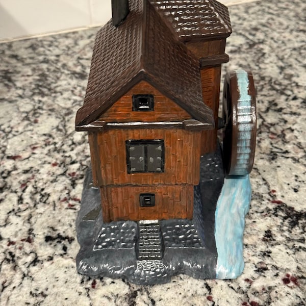 Ready to Paint or Hand Painted Ceramic Bisque Old Water Mill House ...