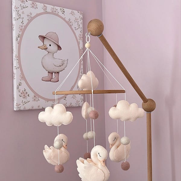 Goose Baby Mobile, Crib Mobile Mallard Duck, Geese Mobile Nursery, Bird ...