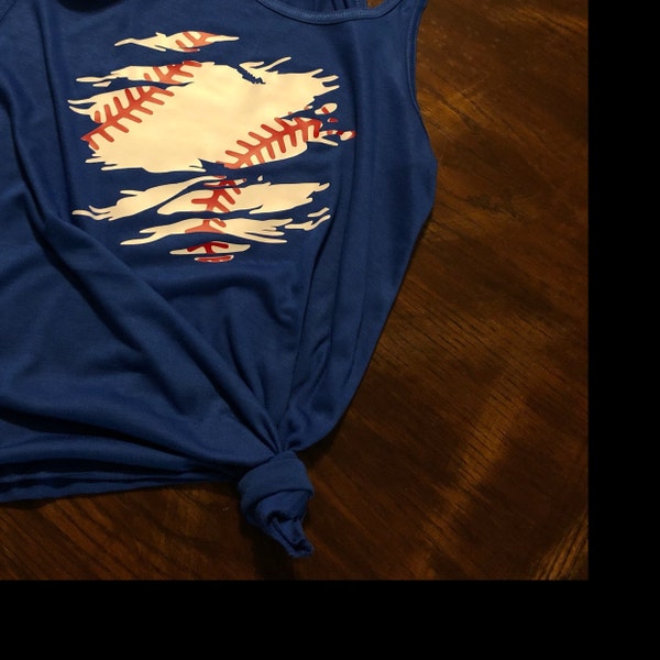 Baseball Torn Svg - Etsy