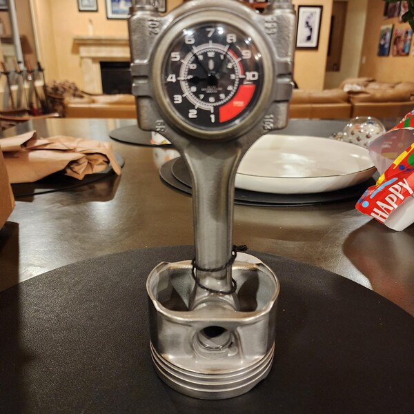 Piston Man Desk Statue - Customizable Automotive Art, Car Enthusiast ...