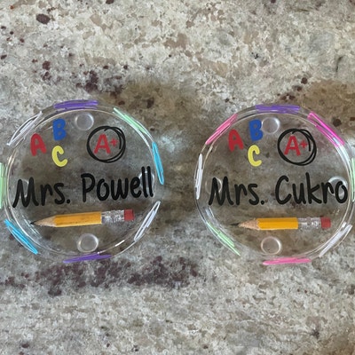 Teacher Appreciation Gift Custom, Teacher Coaster, Epoxy Resin Art ...