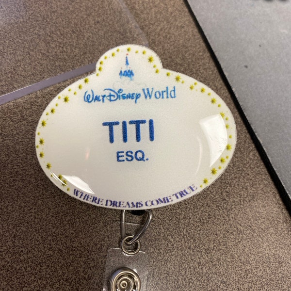 Disney World Name Tag Magic Band Charm, Cast Member Name Tag Charm - Etsy