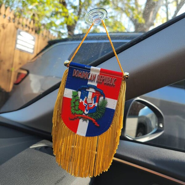 Puerto Rico Rear View Mirror World Flag Car Banner Pennant - Etsy