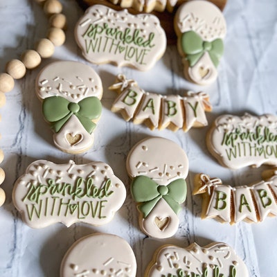 Baby Shower Plaque Cookie Cutter. Plaque Cookie Cutter. Frame Cookie ...