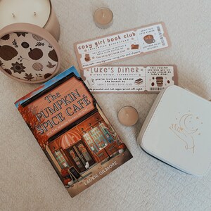 Cosy Girl Book Club Coffee and Book Lover Bookmark Fall Bookmark Autumn ...