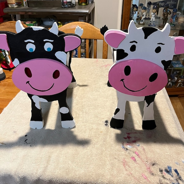 Scroll Saw Pattern Cow Wood Planter,farm House Animal Planter - Etsy