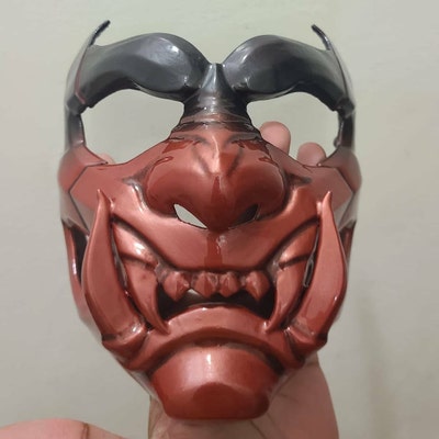 Red Hood Demon Mask - Etsy