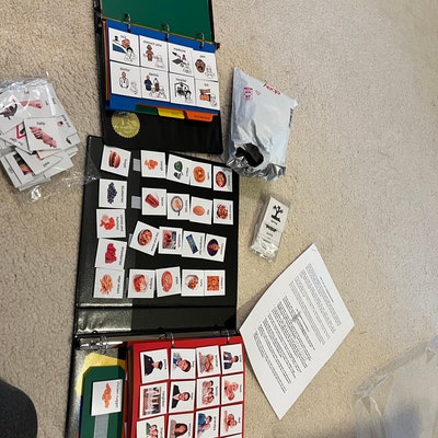 1 Communication Book 240 Picture Cards With ASL Boardmaker Non Verbal ...