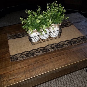 Chicken Wire Tray With Jars, Farmhouse Table Decor, Rustic Decor, Mason ...