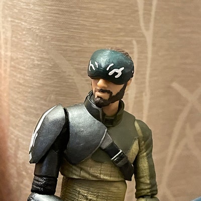 Kanan Jarrus Mask Blindfold 1:12 Scale Black Series - Etsy