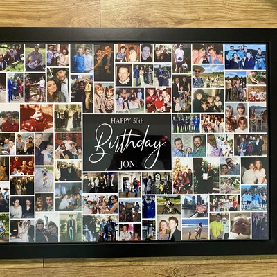 PRINTABLE Custom Name Collage Personalized Photo Collage - Etsy