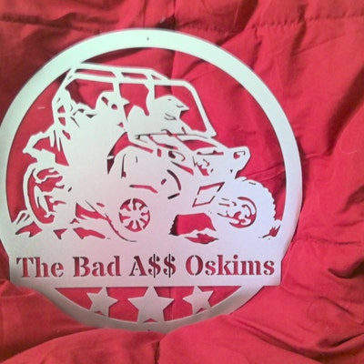 Side-by-side Personalized Family Name, ATV off Road Metal - Etsy