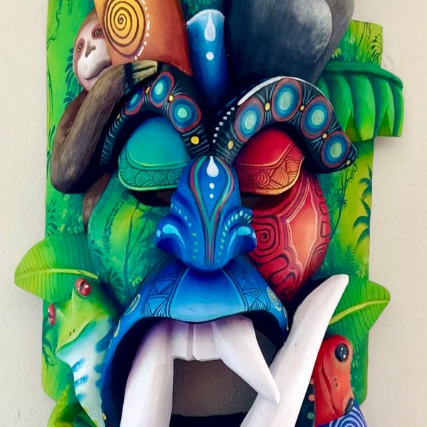Indigenous Boruca Mask, Authentic Boruca Mask, Wooden Mask. - Etsy