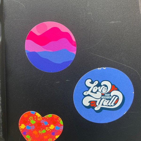 Subtle Bi Flag Sticker - Pride Sticker - Mountain Sticker - Laptop ...