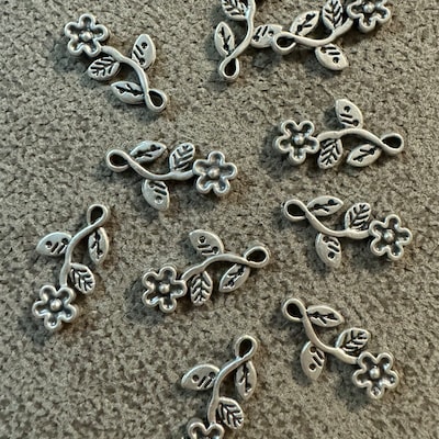 6 Square Frame Charm Antique Bronze Charm Antique Bronze Plated Metal ...