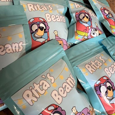 Straws Party, Bluey Party, Bingo Birthday, Bluey Decoration, Bluey ...