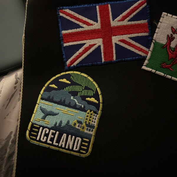Iceland 3" Travel Patch Embroidered Iron on Sew on Badge Souvenir ...