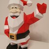 Santa Claus Papercraft PDF, SVG Template for DIY 3D Santa Claus ...