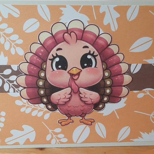 Whimsical Turkey Clipart Art, Cute Little Turkeys, Thanksgiving Clipart ...