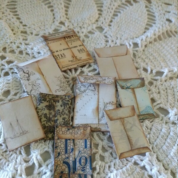 36 Mini Coin Envelopes Digital Print for Junk Journals - Etsy