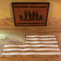 CNC Stl 3D Waving American Flag. Beautiful, Highly Detailed and ...