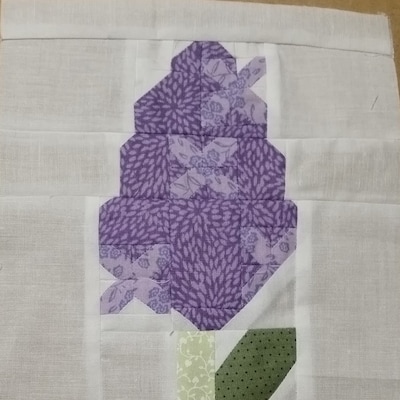Lilac Spring Flower Quilt Block PDF Pattern Includes Instructions for 6 ...