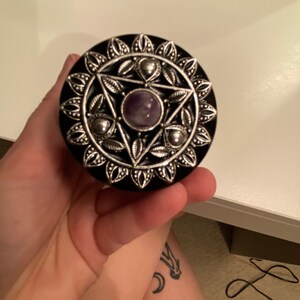 Mini Amethyst Triple Moon Grinder Aluminium Herb Tobacco | Etsy