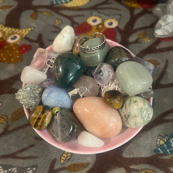 Crystal Phone Charm~ All Natural Stones and Crystals Phone Charm~ 100% ...