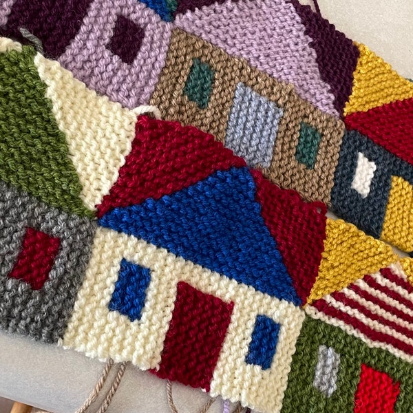 Safe at Home Blanket - Knitting Pattern - Etsy UK