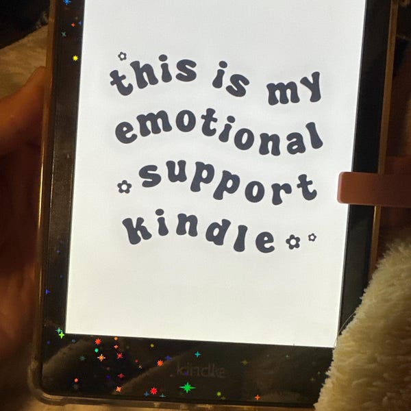 Full Screen EPUB Kindle Lock Screen - Emotional Support Kindle (kindle ...