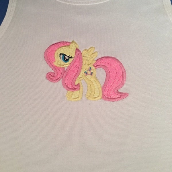 Yellow Pony Applique Embroidery Design - Etsy